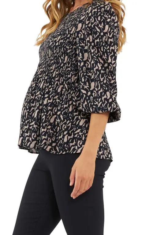 RIPE MATERNITY Izzie Shirred Maternity Top