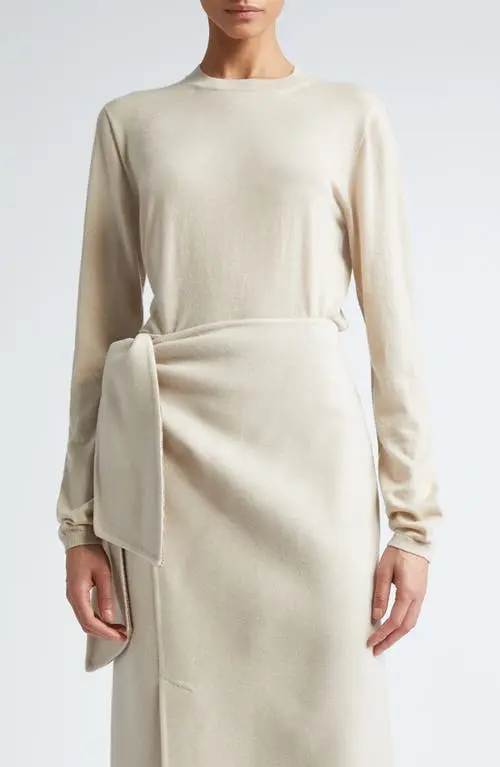 Max Mara Afelio Cashmere Crewneck Sweater - Beige