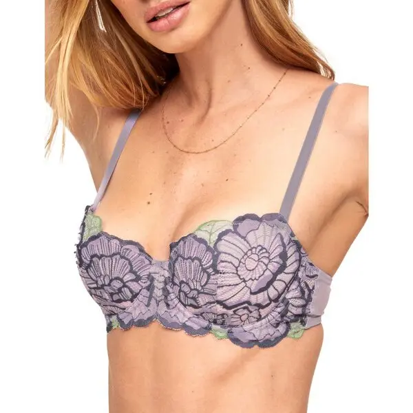 ADORE ME Colete Contour Balconette Bra - Floral Grey