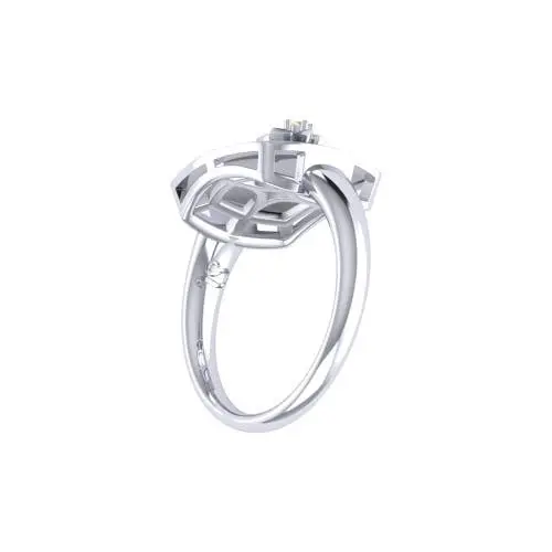LUVMYJEWELRY Leo Peridot & Diamond Signet Ring