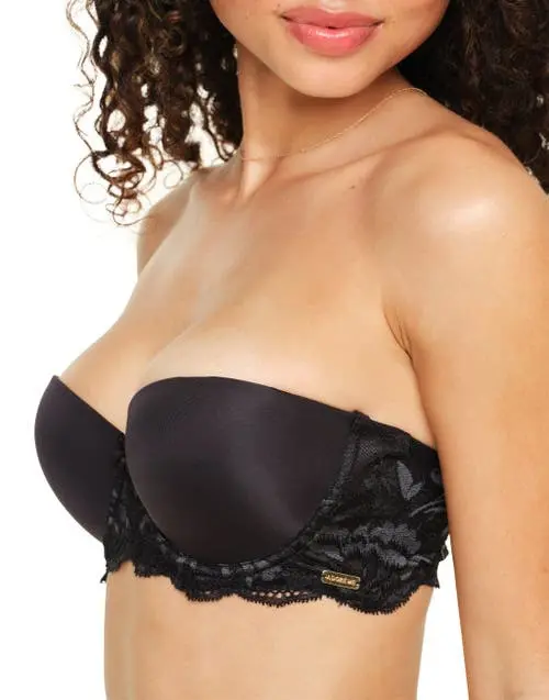 ADORE ME Lyza Push Up Balconette Bra - Black