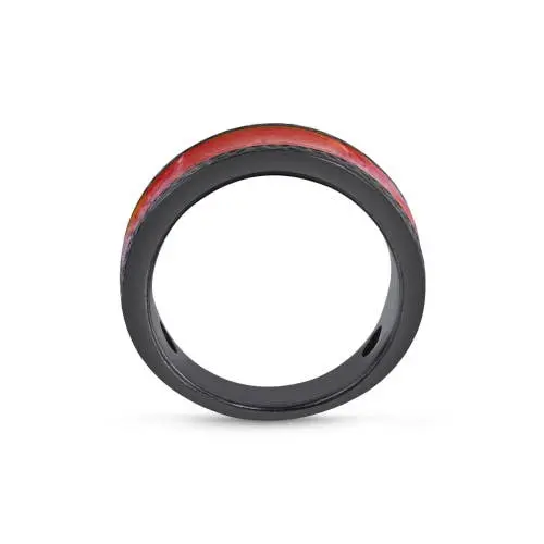 LUVMYJEWELRY Sterling Silver & Enamel Band Ring