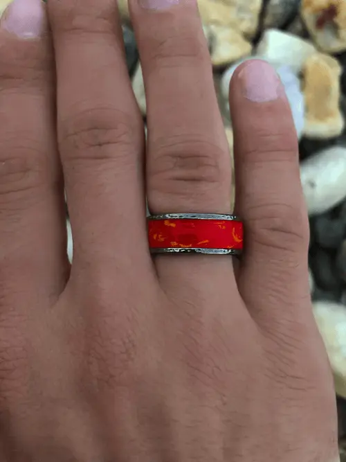 LUVMYJEWELRY Sterling Silver & Enamel Band Ring