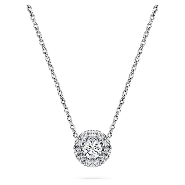 SWAROVSKI Eternity Halo Solitaire Pendant - White