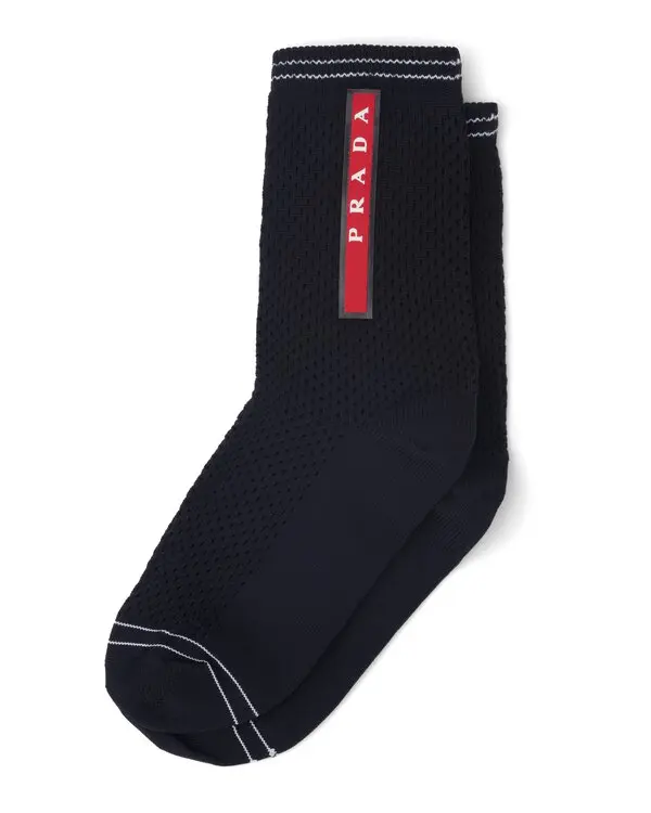 Prada Technical Yarn Ankle Socks