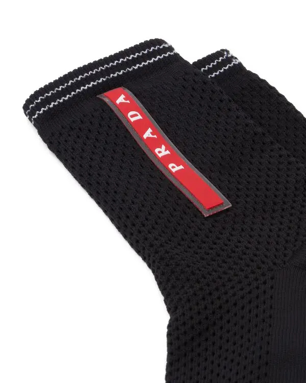 Prada Technical Yarn Ankle Socks