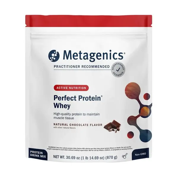 METAGENICS Perfect Protein Whey Chocolate Flavor 30 Servings - One-color