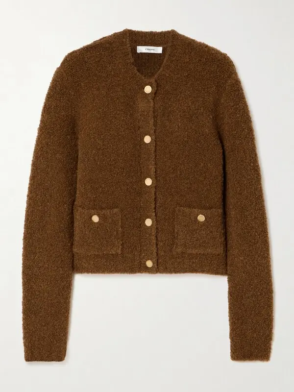 FRAME Knit Brushed Cardigan