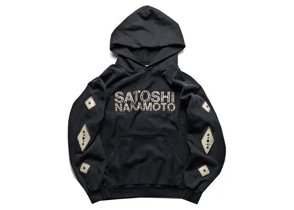 SICKO X Satoshi Nakamoto Studded Logo Hoodie