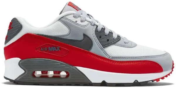 Nike Max 90 Sneakers - Wolf Grey/dark Grey/chllng Red