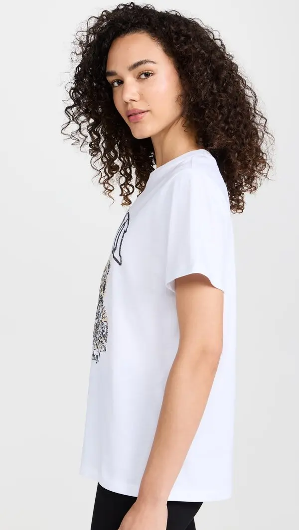 GANNI Basic Jersey Relaxed T-shirt - Leopard