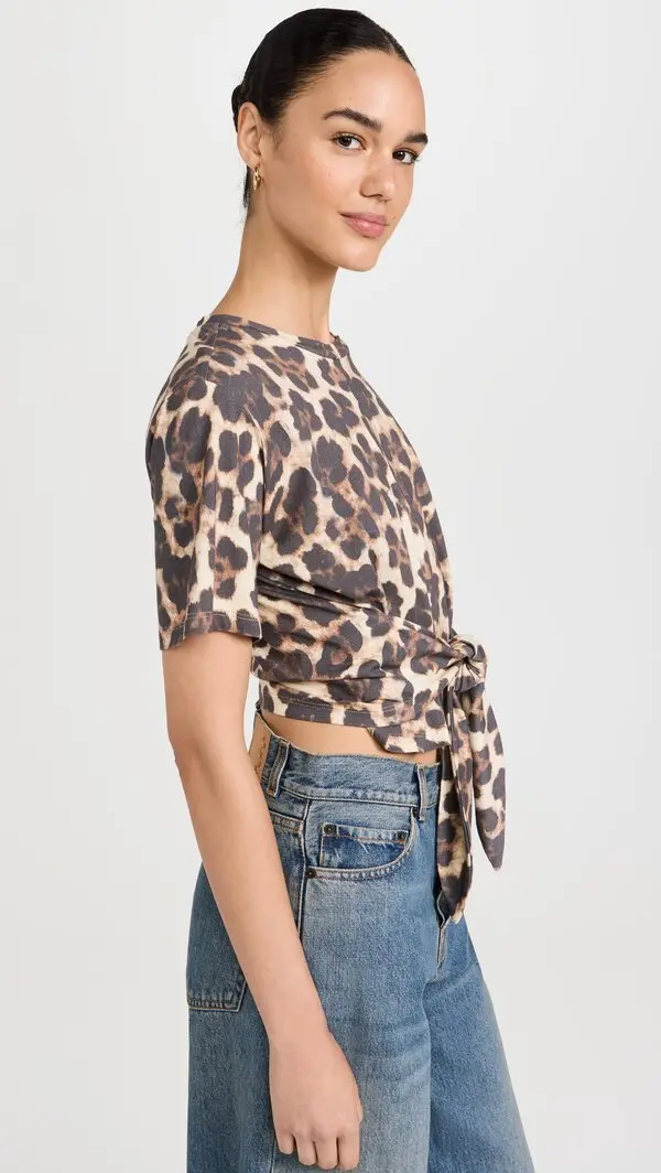 Le Superbe Leopard Tie T-shirt