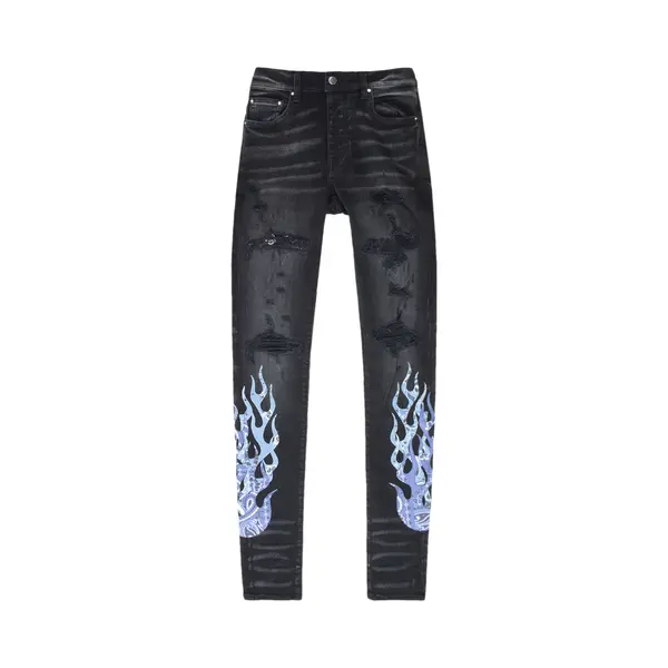 Amiri Bandana Flame Jean