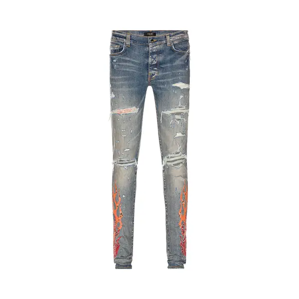 Amiri Bandana Flame Jean - Blue