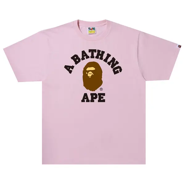 A BATHING APE College Tee - Pink