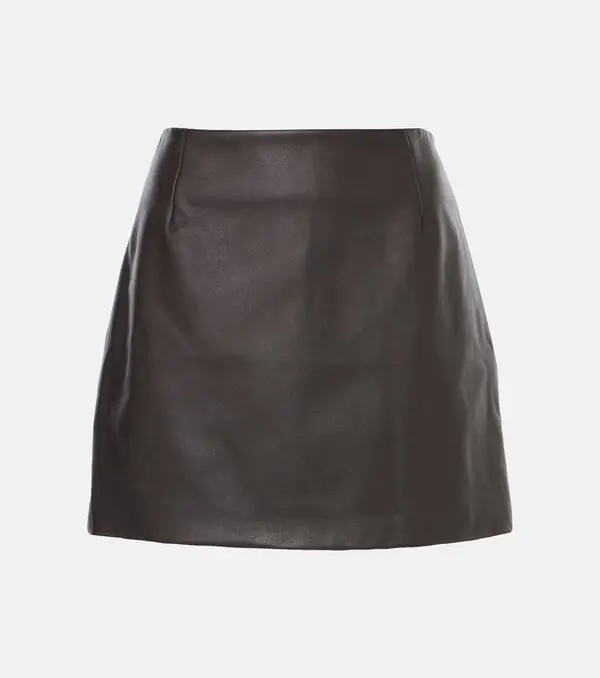 BLAZÉ MILANO Coci Leather Mini Skirt