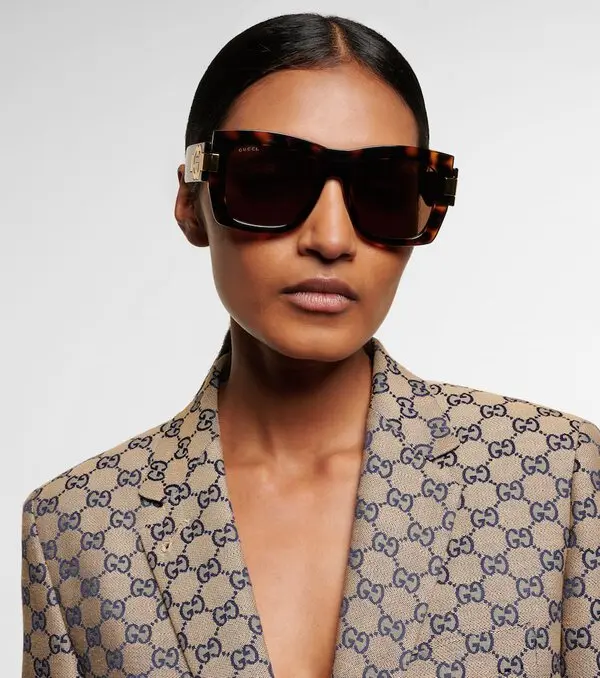 Gucci Interlocking G Square Sunglasses