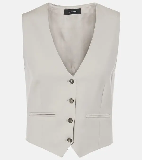 Wardrobe.NYC Virgin Wool Waistcoat - Grey