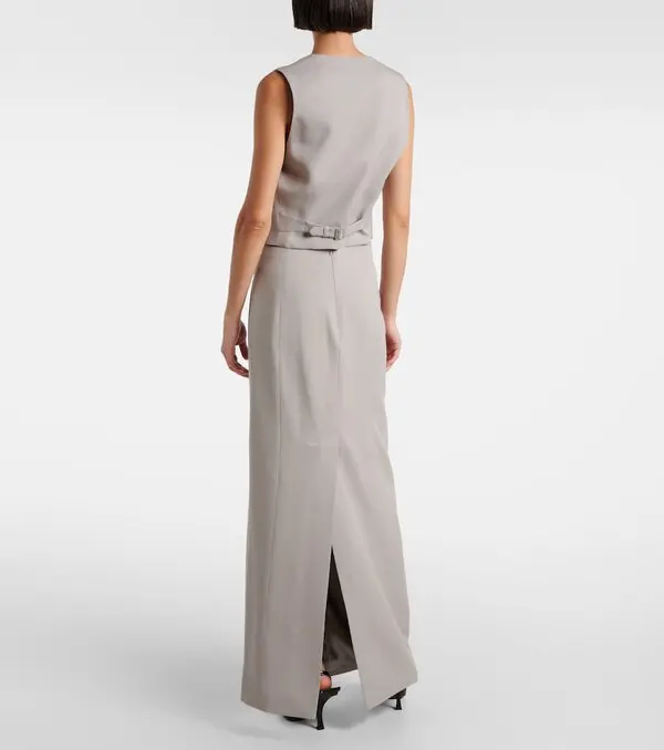 Wardrobe.NYC Virgin Wool Waistcoat - Grey