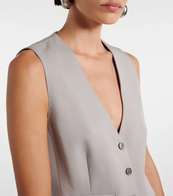 Wardrobe.NYC Virgin Wool Waistcoat - Grey