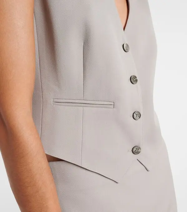 Wardrobe.NYC Virgin Wool Waistcoat - Grey