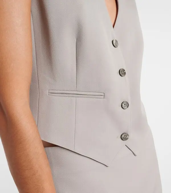 Wardrobe.NYC Virgin Wool Waistcoat - Grey