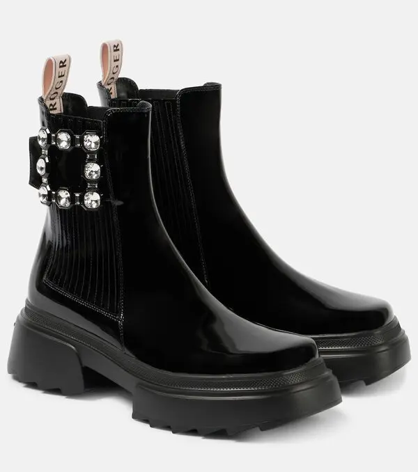 ROGER VIVIER Wallaviv Chelsea Boots - Black