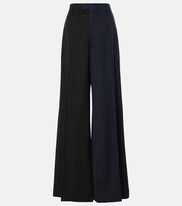 Vetements Pinstripe Wool Wide-leg Pants