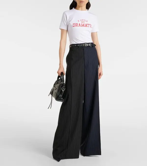 Vetements Pinstripe Wool Wide-leg Pants