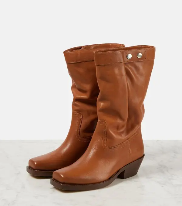 Isabel Marant Étoile Ademe Leather Ankle Boots - Brown
