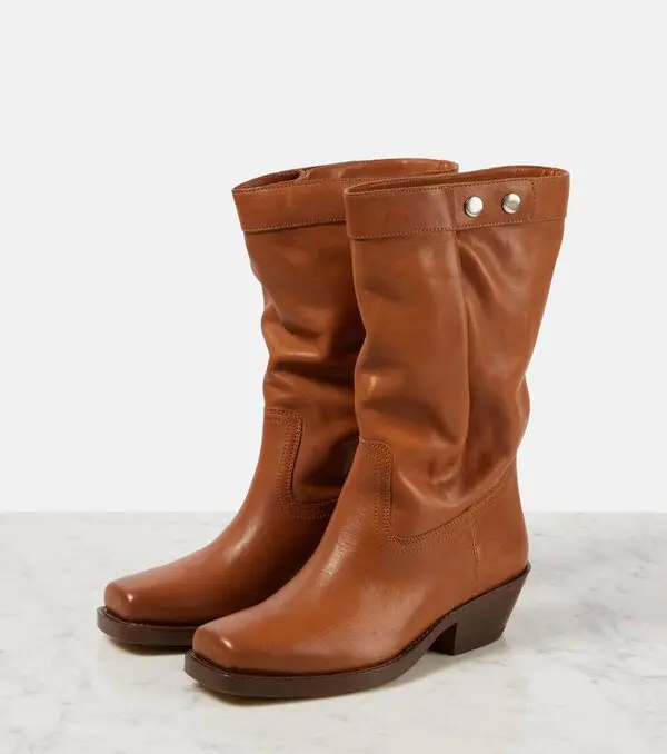 Isabel Marant Ademe Leather Ankle Boots