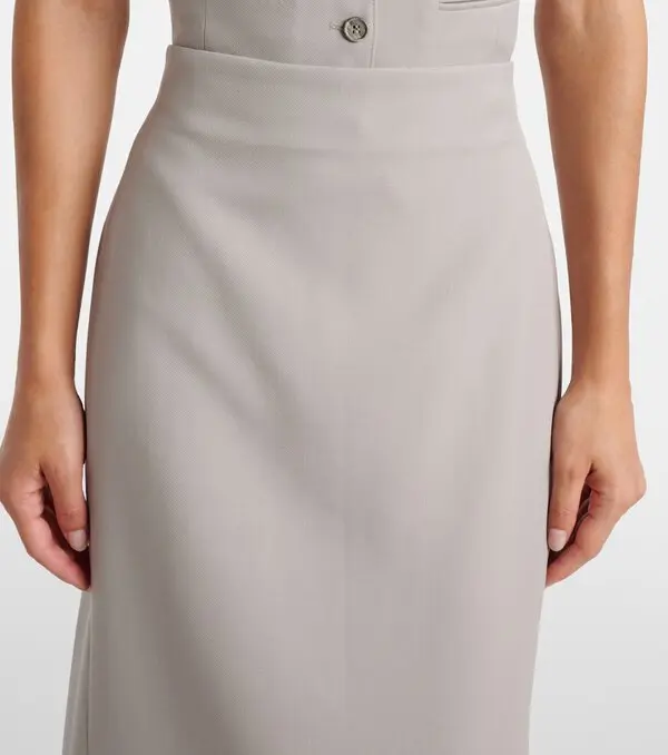 Wardrobe.NYC Column Maxi Skirt - Grey