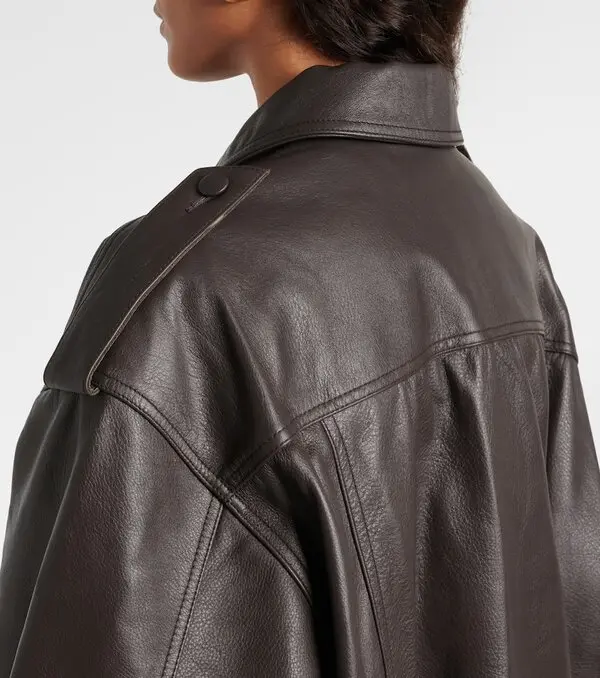 BLAZÉ MILANO Charlie Leather Bomber Jacket