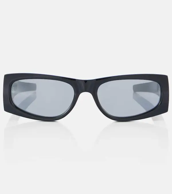 Saint Laurent Monogram Rectangular Sunglasses - Black