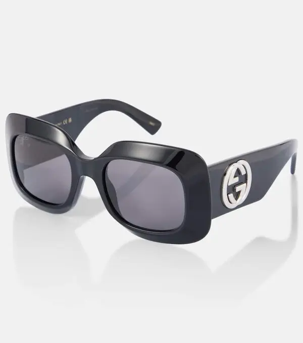Gucci Fifth Avenue Oversized Sunglasses - Black