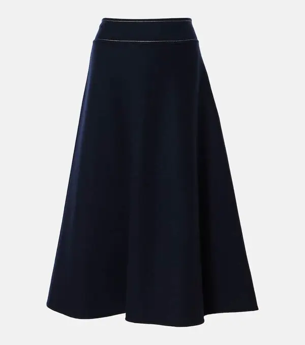 Max Mara Nevada Wool Midi Skirt