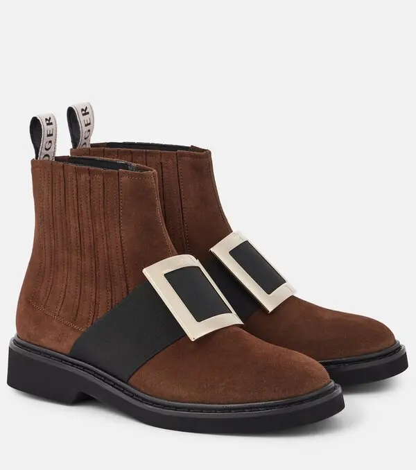 ROGER VIVIER Viv' Rangers Chelsea Boots - Brown