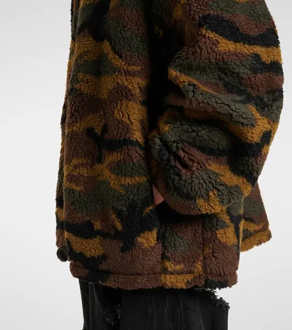 Vetements Camouflage Fleece Jacket - Green