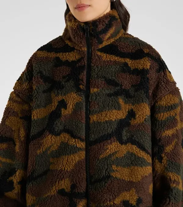 Vetements Camouflage Fleece Jacket - Green