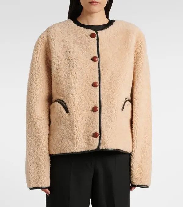 BLAZÉ MILANO Gliss Reversible Shearling Jacket - Brown