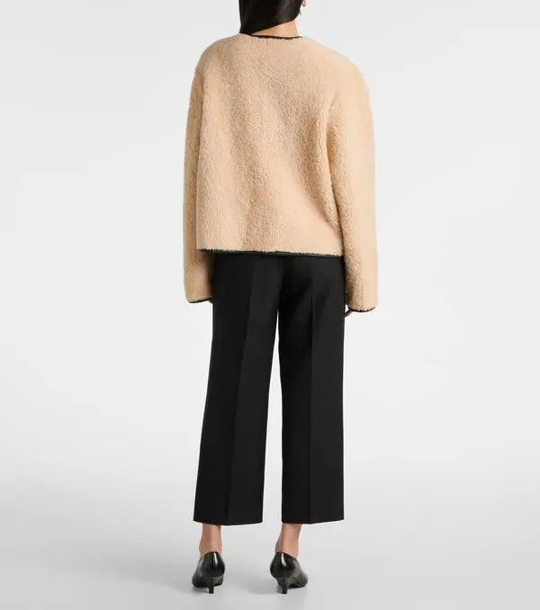 BLAZÉ MILANO Gliss Reversible Shearling Jacket - Brown