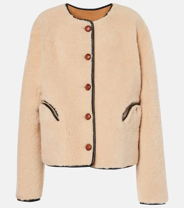 BLAZÉ MILANO Gliss Reversible Shearling Jacket - Brown