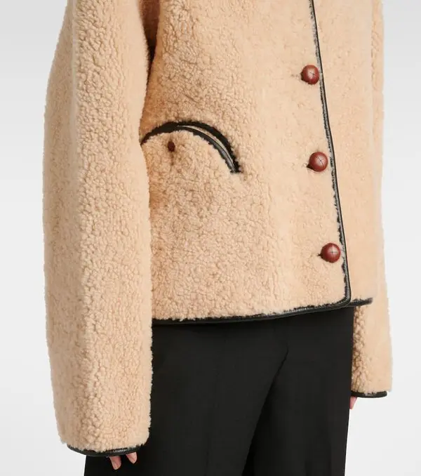 BLAZÉ MILANO Gliss Reversible Shearling Jacket - Brown