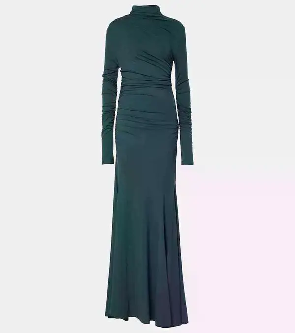 Tove Africa Crêpe Jersey Maxi Dress - Blue