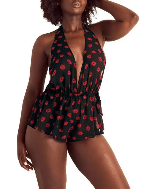 ADORE ME Merilyn Romper - Novelty Black