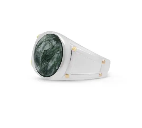 LUVMYJEWELRY Seraphinite Signet Ring