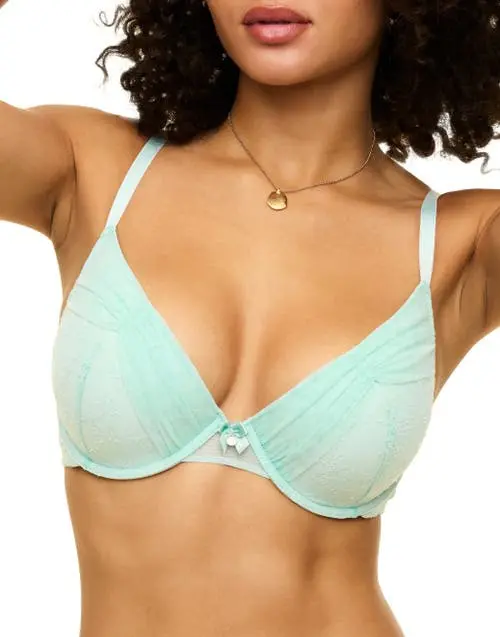 ADORE ME Wren Push Up Plunge Bra - Light Blue