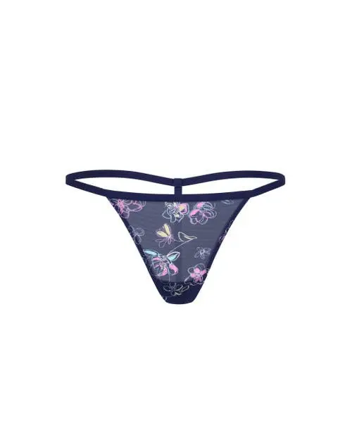 ADORE ME Serenity G-string Panties - Floral Blue