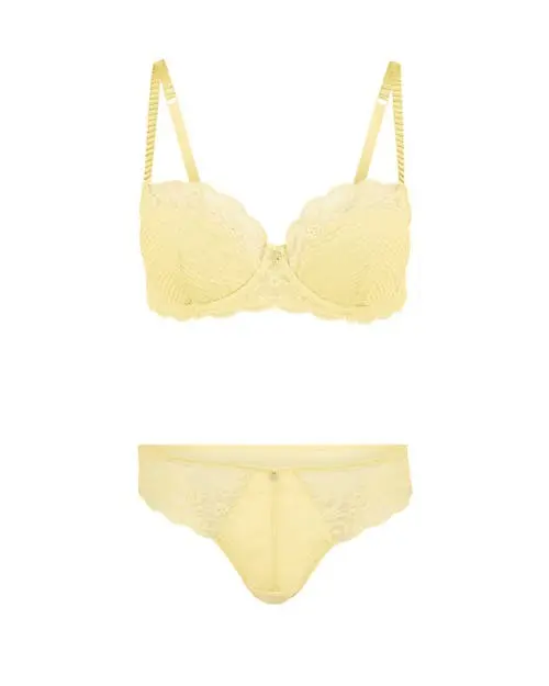 ADORE ME Perla Contour Balconette Bra - Light Yellow