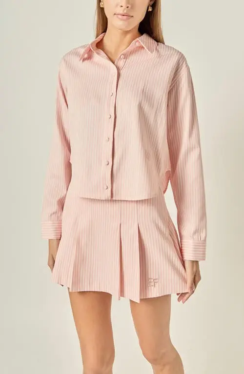 English Factory Striped Skort - Pink